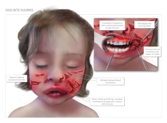 Mechanism of Dog Bite Injury to Ear | MediVisuals + High Impact