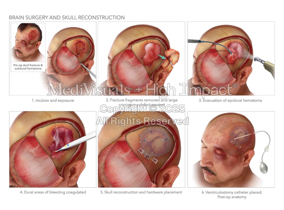 Brain Surgery and Skull Reconstruction | MediVisuals + High Impact